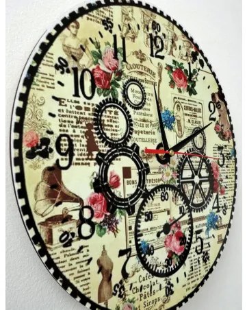 Dřevěné nástěnné hodiny, nástěnné hodiny I SENTOP HDFK001- Wall clock HEU-