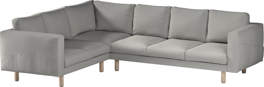 Potah na pohovku IKEA Norsborg rohová 5-místná barva šedá látka pletený vzor