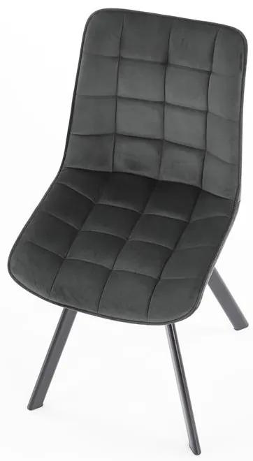 HALMAR K332 židle tmavě šedá