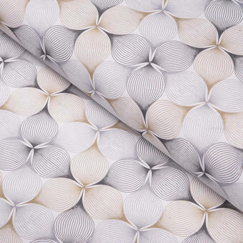 Biante Dekorační běhoun na stůl PML-031 Designové geometrické obrazce na bílém 35x160 cm