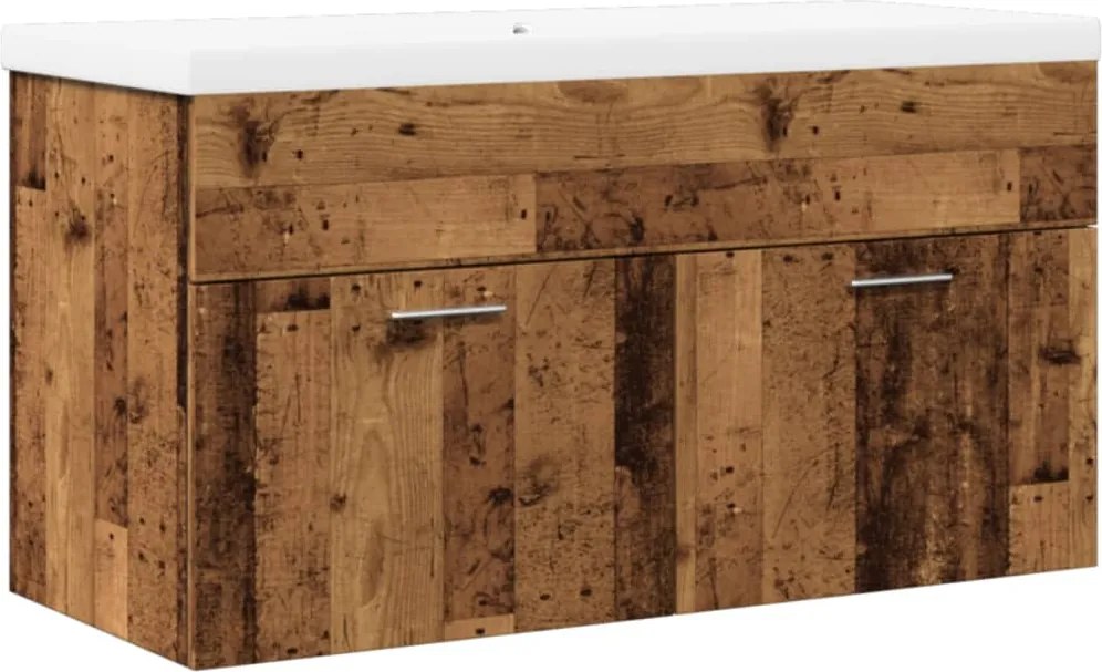 Koupelnová skříňka se zápustným umyvadlem old wood 3328585