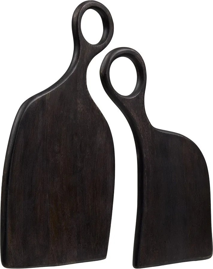 Servírovací dřevěná prkénka v sadě 2 ks 41 x 21 cm Palani – House Nordic