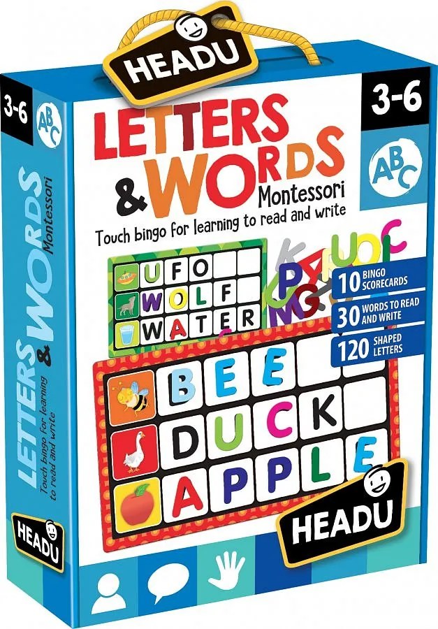 Hra Headu Montessori - Bingo - Písmena a slova [6002768]