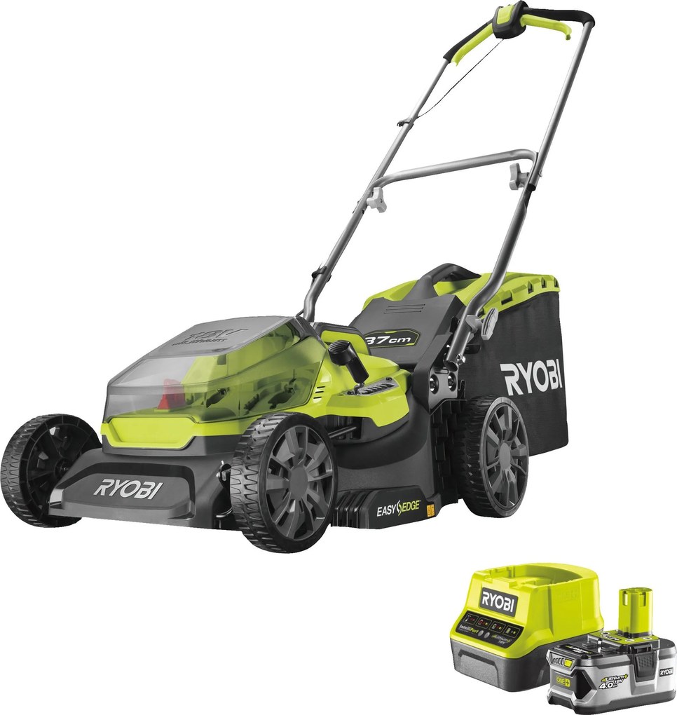 Ryobi RY18LM37A-140 18V Akumulátorová sekačka na trávu šířka záběru 37cm (1x4.0Ah)