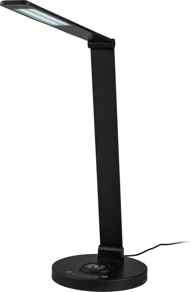 Livarno home Stolní LED lampa s indukčním nabíjením (černá)