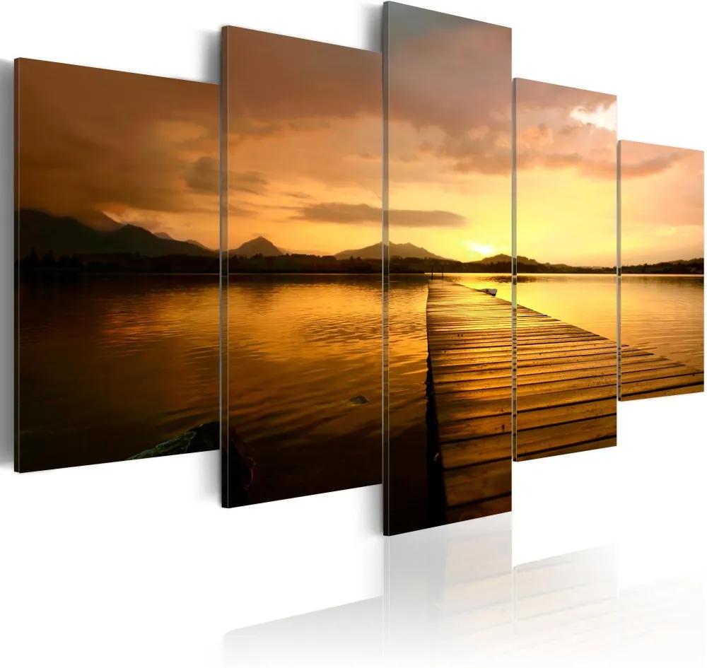 Obraz na plátně Bimago - Sunset Island 100x50 cm