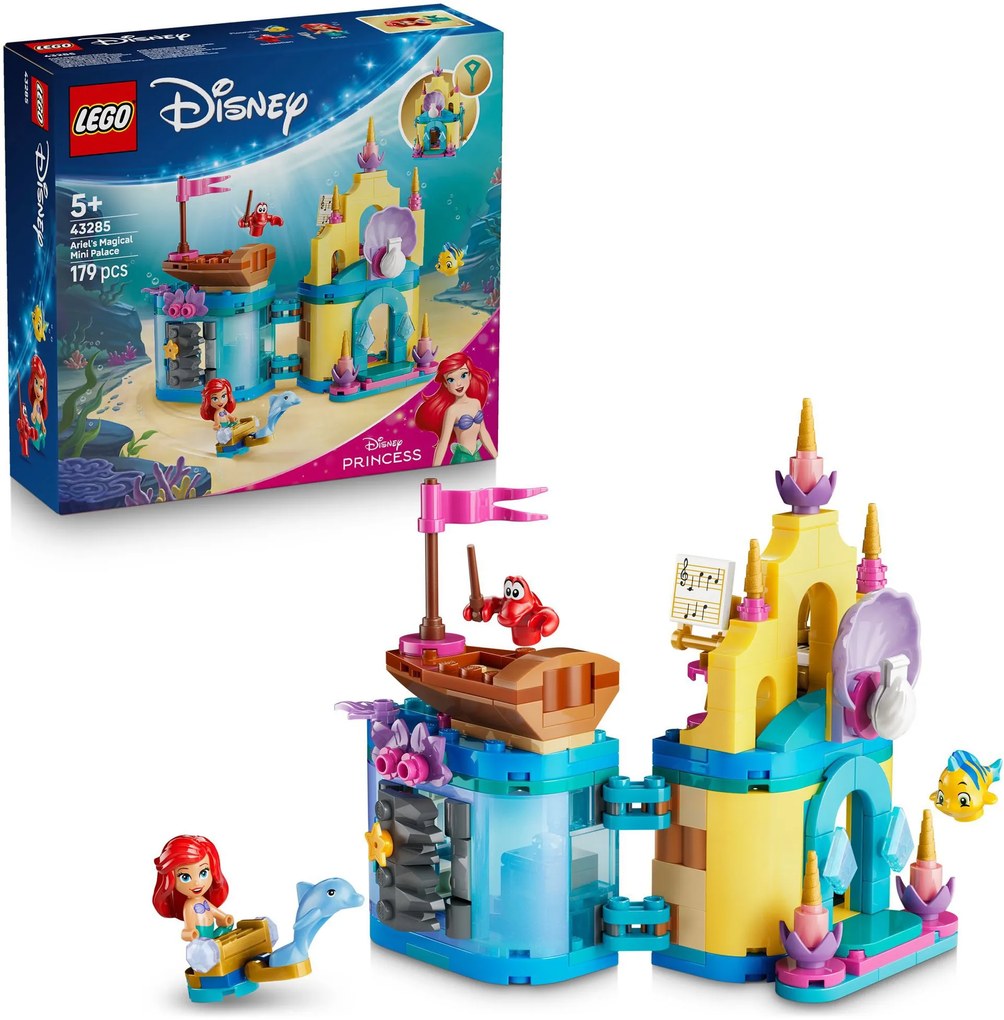 Lego® disney princess 43285 ariel a její kouzelný miniaturní palác 5702018066768