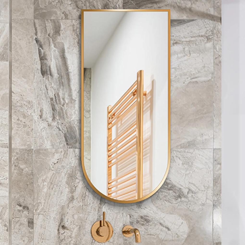 Zrcadlo Portello Gold Rozměr: 50 x 80 cm
