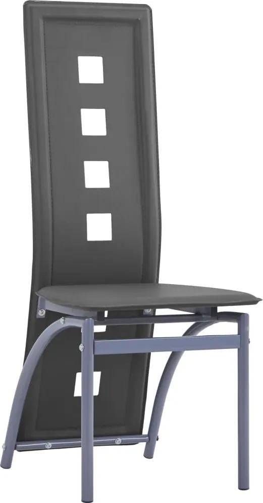 vidaXL Jídelní židle 2 ks umělá kůže [281707] Barva: Šedá