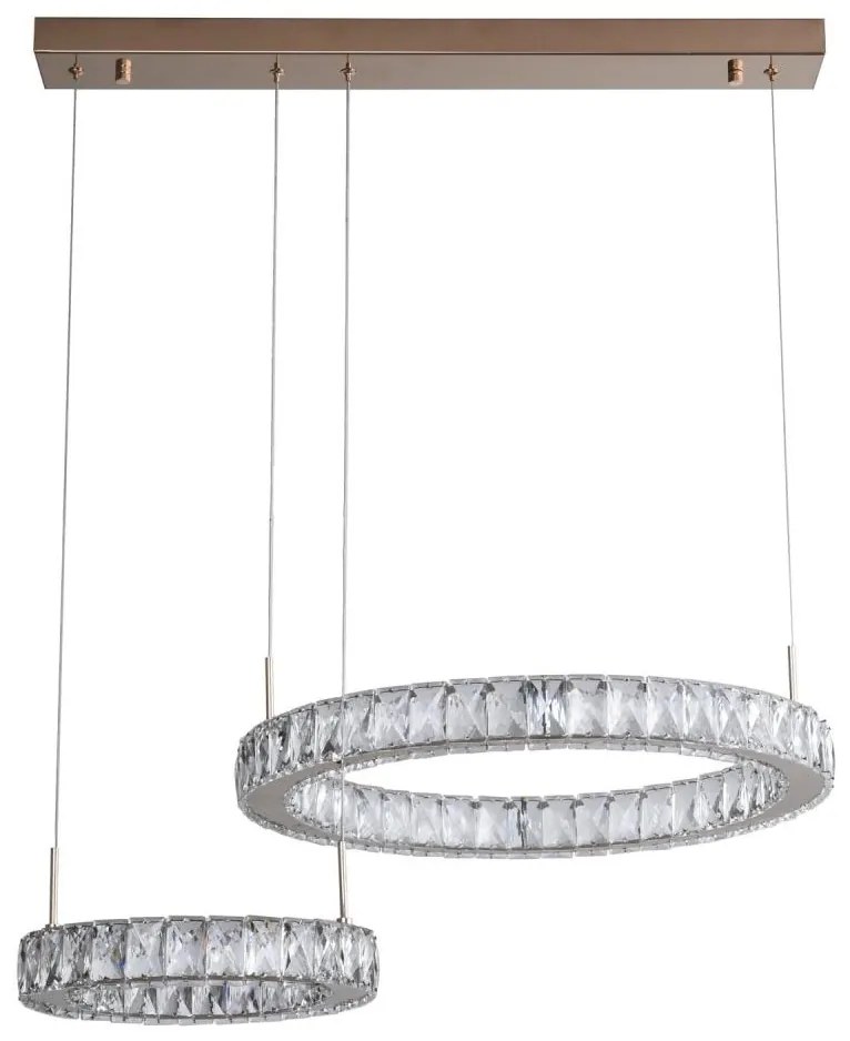 Zuma Line MD3713-2-3GT - LED Lustr na lanku GIRONA LED/36W/230V rose gold MD3713-2-3GT