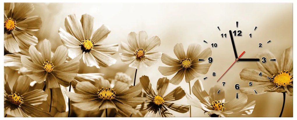 Gario Obraz s hodinami Květnatá krása Rozměry: 30 x 30 cm