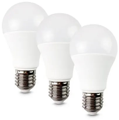 Sada 3x LED žárovka ECOLUX, E27, A60, 10W, 810lm, 3000K, teplá bílá Solight ECOLUX WZ529-3