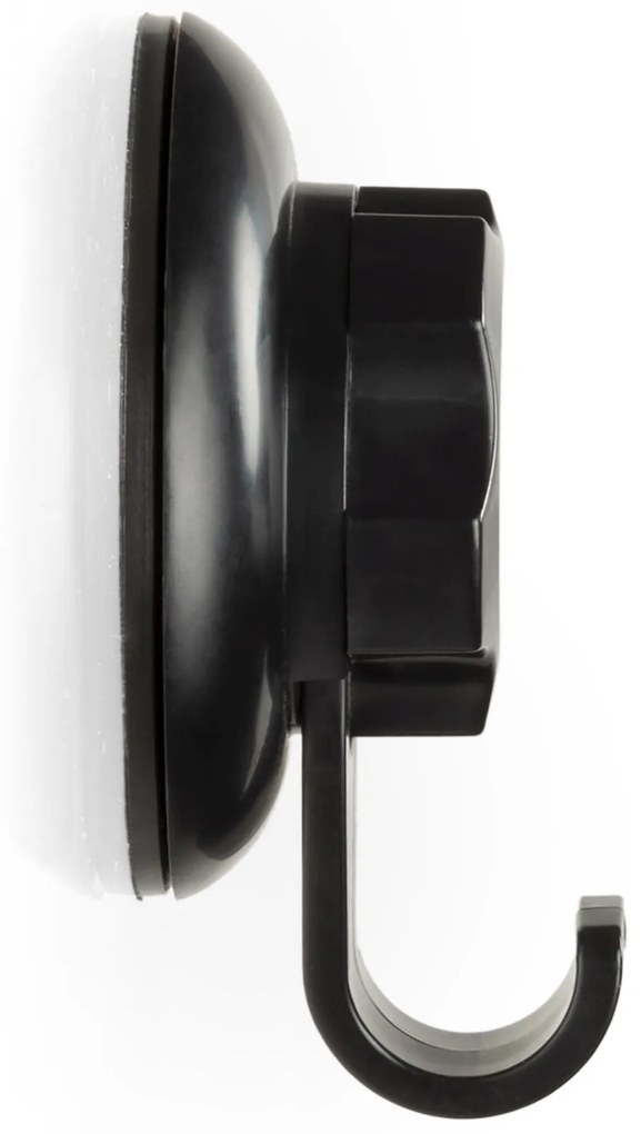 Háček do koupelny Compactor Bestlock Black s přísavkami -bez vrtání, nosnost až 6 kg