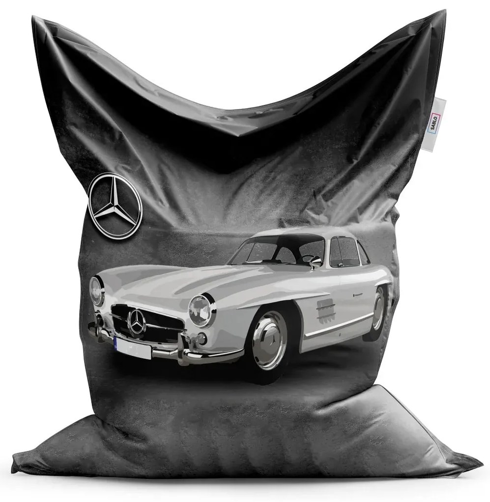 Sablio Sedací vak Mercedes-Benz 300 SL Šedé pozadí - 200x140 cm