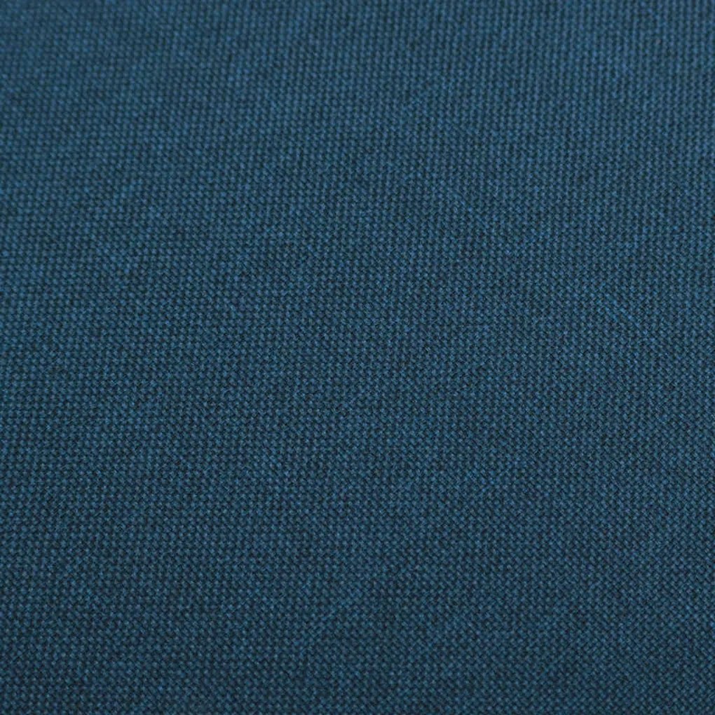 Barové židle 2 ks modré textil 289371