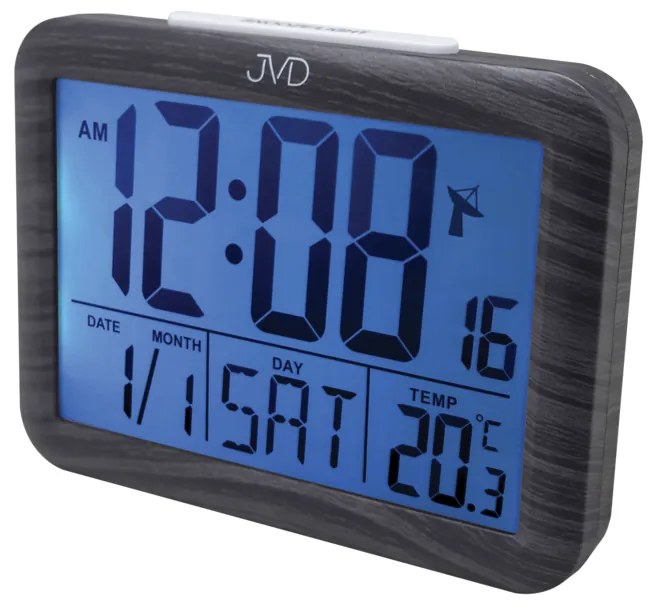 JVD Digitální rádiem řízený budík JVD RB27.2 - imitace dřeva