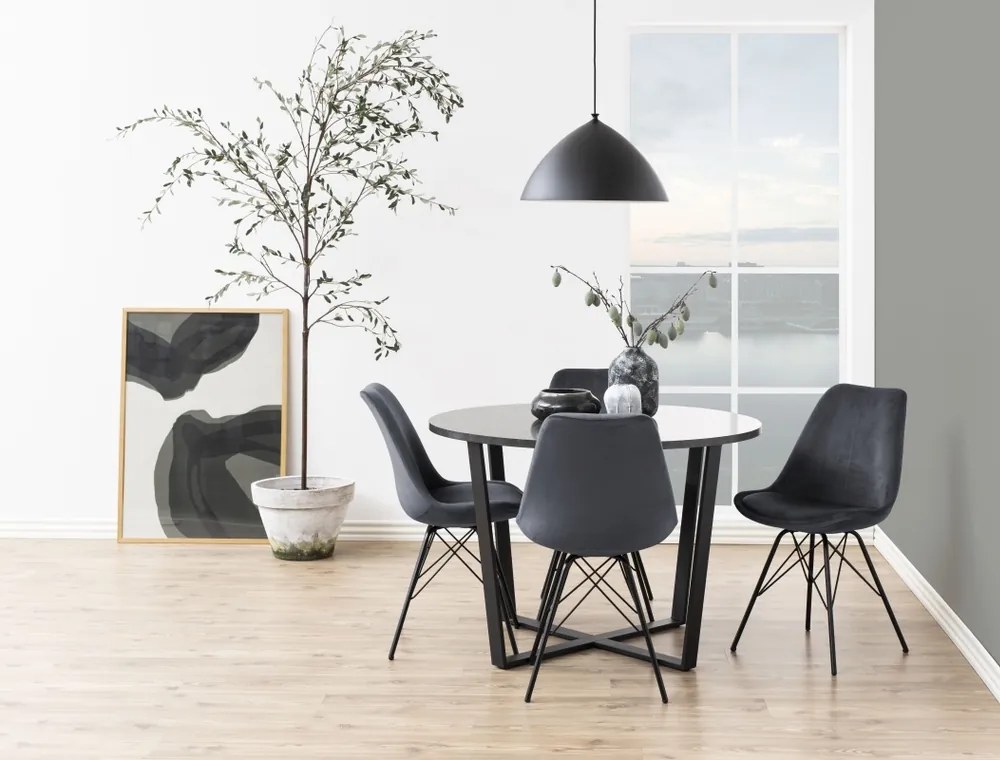 Designová židle Nasia tmavě šedá