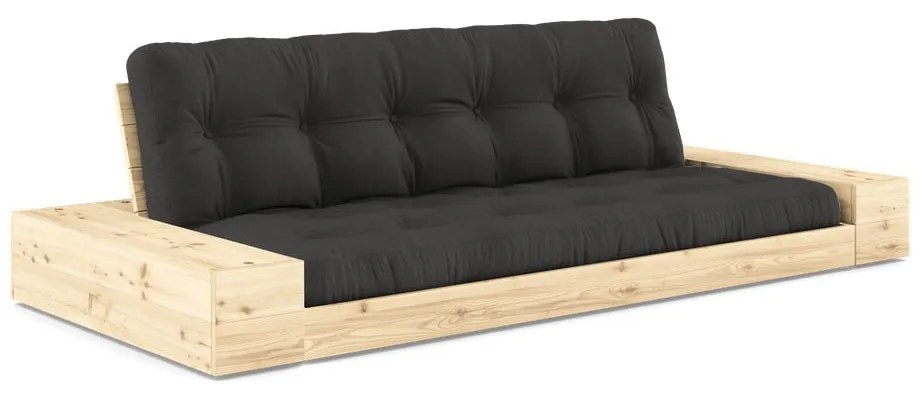 Tmavě šedá rozkládací pohovka 244 cm Base – Karup Design