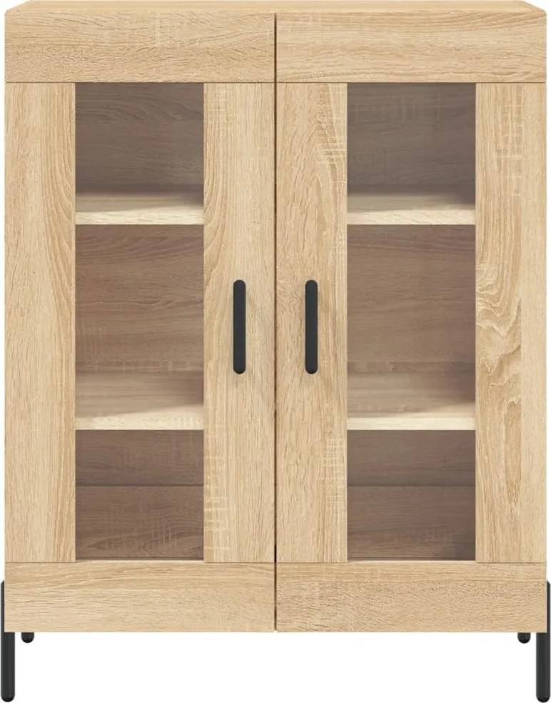 vidaXL Skříň highboard 69,5 x 34 x 180 cm kompozitní dřevo [3189328] Barva: šedá sonoma