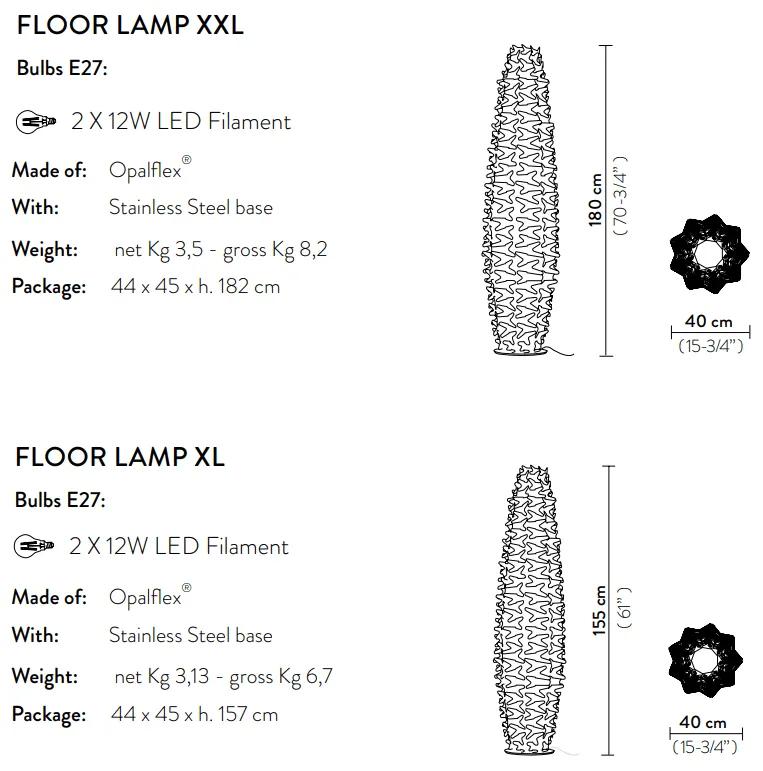 SLAMP: CACTUS, podlahová lampa SLAMP: Barva: Prisma, Velikost: XL