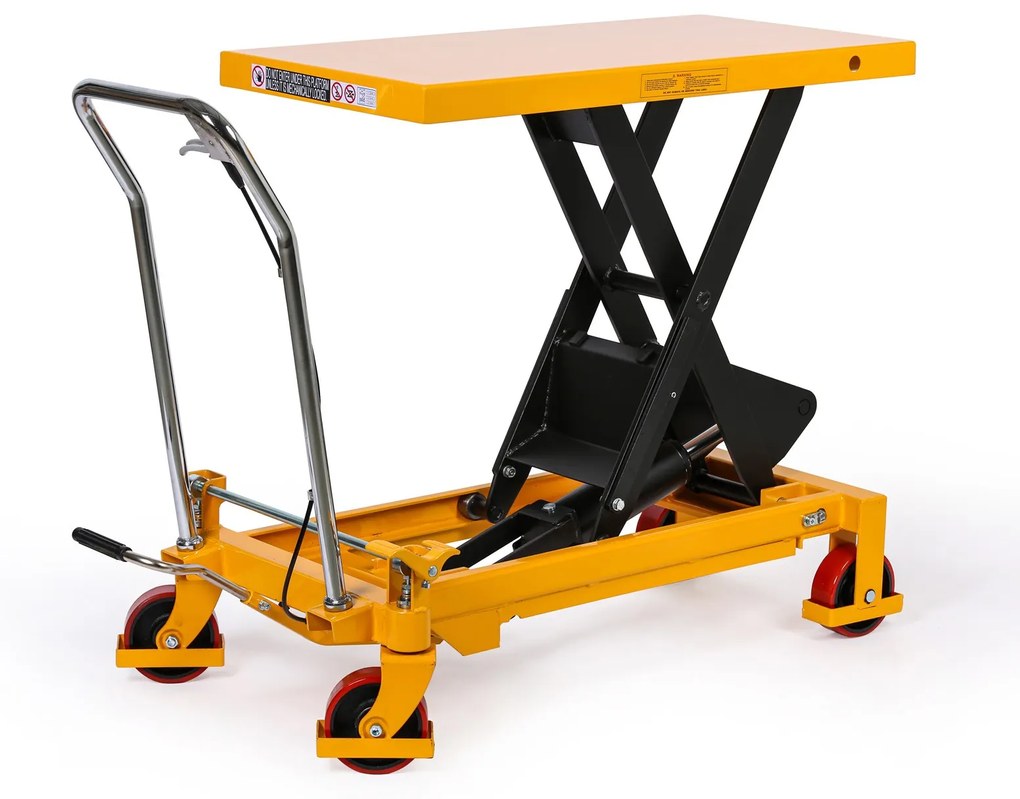 Pojezdový hydraulický zvedací stůl TF, nosnost 1000 kg, zdvih 990 mm