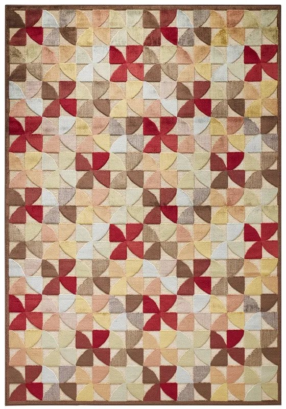 ELLE Decoration koberce Kusový koberec Creative 103966 Brown/Multicolor z kolekce Elle - 200x300 cm