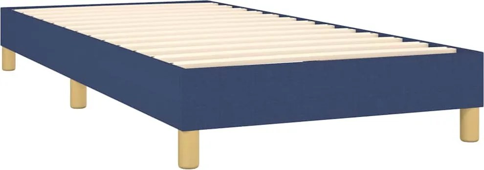 Rám postele s boxspringem modrá 90x200 cm textil 3120588