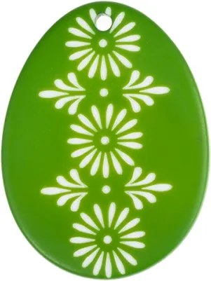 Bellatex Dekorace vajíčko zelená 35x25 mm zelená