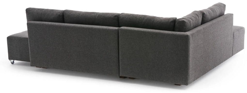 Atelier del Sofa Rohová sedací souprava Manama Corner Sofa Bed Left - Anthracite, Antracitová