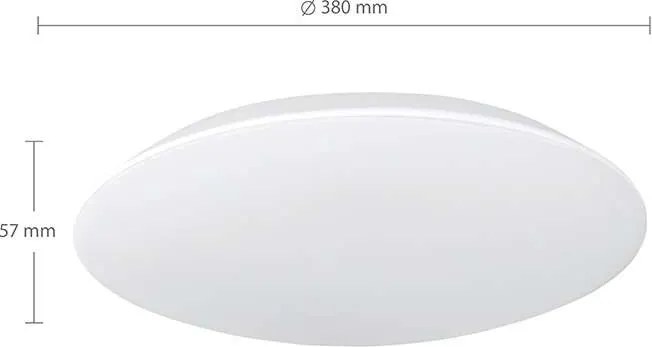 LED stropní světlo odolné vůči vlhkosti WO824 - průměr 38 cm, bílá