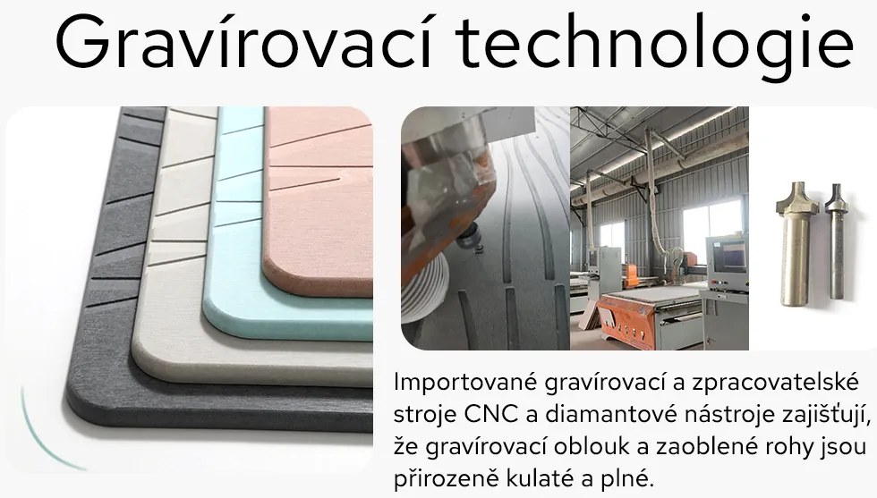 Bezdoteku Křemelinová předložka do koupelny červená 60x39