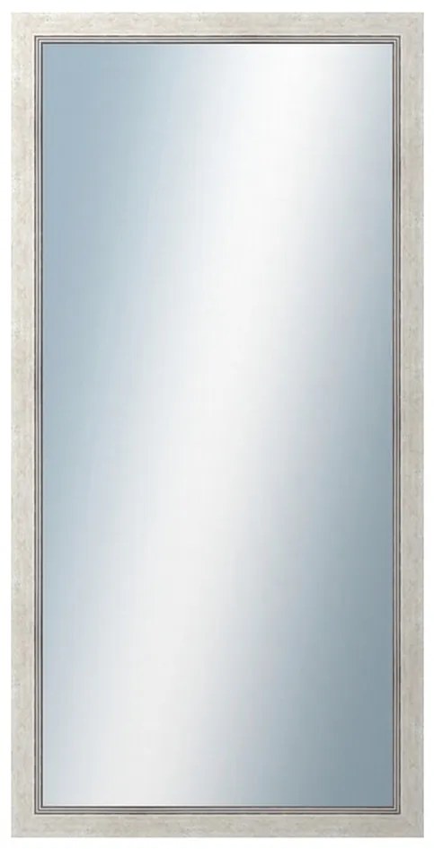 DANTIK - Zarámované zrcadlo - rozměr s rámem cca 60x120 cm z lišty CARRARA bílá (2896)