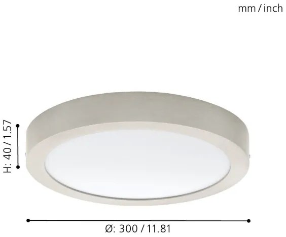 Eglo 32443 - LED stropní svítidlo FUEVA 1 LED/24W/230V