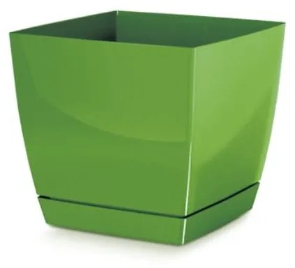 PROSPERPLAST Květináč - COUBI SQUARE P Průměr: 24 cm, Barva: grafit