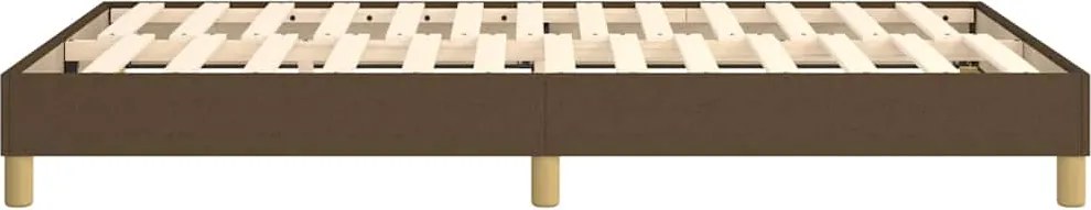 Rám postele s boxspringem tmavě hnědá 120 x 200 cm textil 3120601