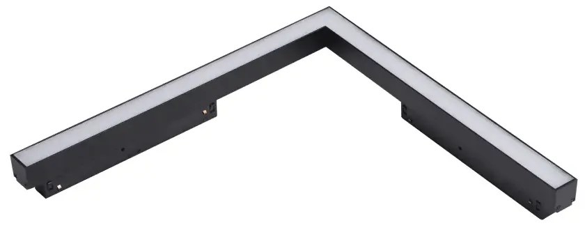 LED svítidlo do lišty Alfa Saga Track Magnetic Corner A 24W 3000K černá