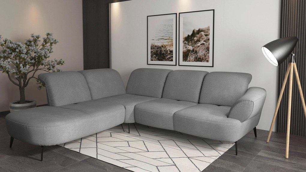 XXXLutz ROHOVÁ SEDAČKA, textil, šedá Sit & More - Sedací soupravy - 000144013282
