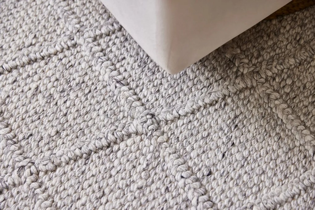 Diamond Carpets India, Ručně vázaný kusový koberec Old Town DE 3210 Grey Mix, 80x150, šedá, ložnice