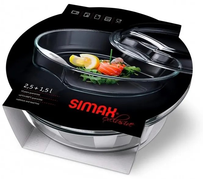 SIMAX SMART ZAPEKACÍ MÍSA S POKLIČKOU 2,5L