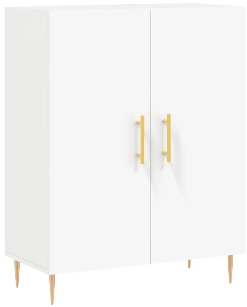 Skříň highboard bílá 69,5 x 34 x 180 cm kompozitní dřevo - Default Title