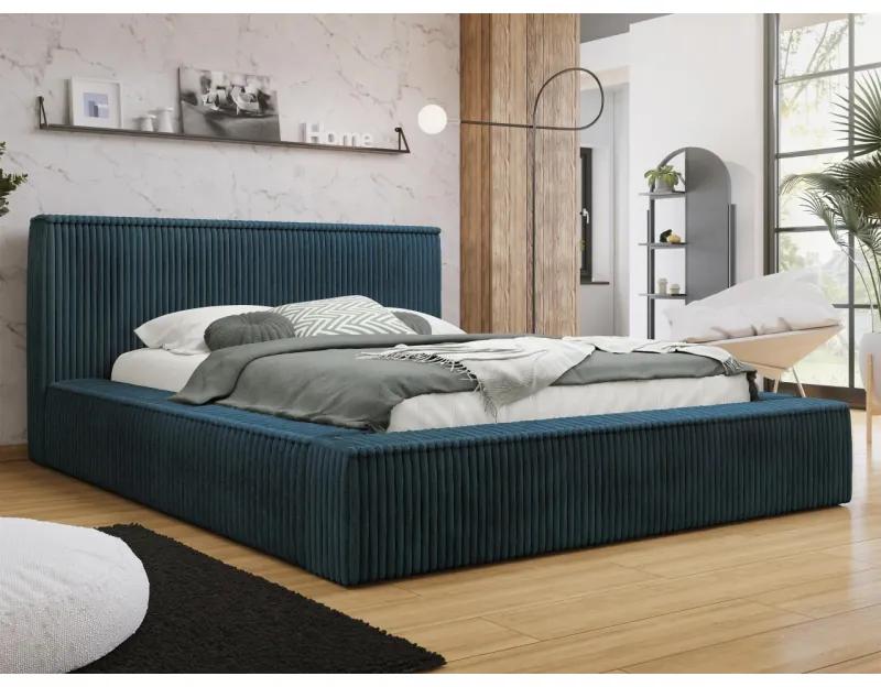 Manželská postel s úložním prostorem Gritta S, Potah: Top Sztruks 90, Rozměr postele: 160x200
