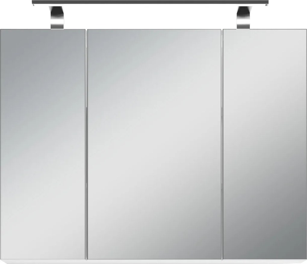 Byliving Zrcadlová skříňka »Spree«, s Led. (bílá, 80cm)