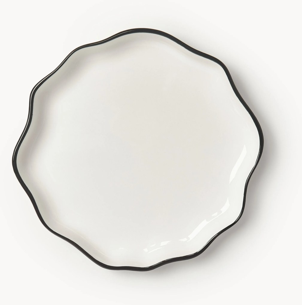 Sada porcelánových snídaňových talířů Bia, 4 díly