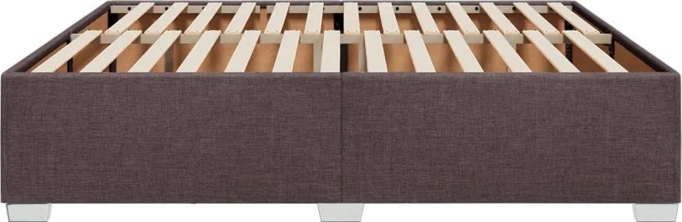 Rám postele bez matrace tmavě hnědý 180 x 200 cm textil 3284495