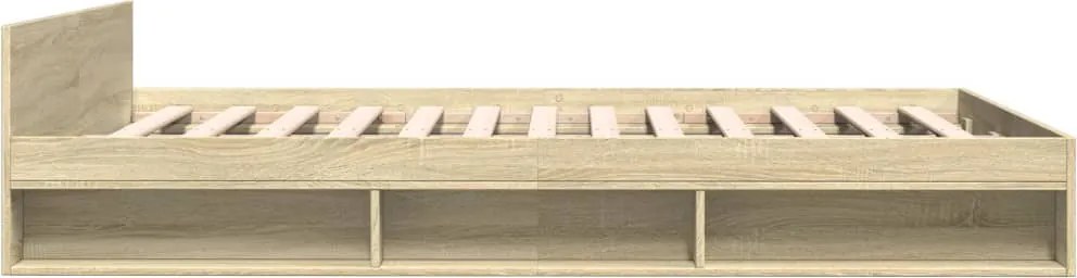 Rám postele se zásuvkami dub sonoma 140x190 cm kompozitní dřevo 3280764