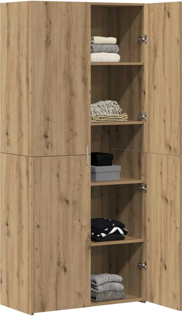 Vysoký bufet 2 ks Artisanový dub 80 x 42 x 185 cm 3365595