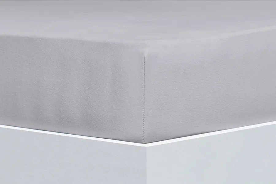 Florella Prostěradlo Avance Jersey 45 Silber - rozbaleno, 90-100x200 cm