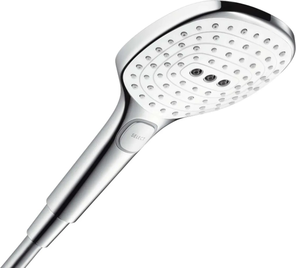 Hansgrohe - Sprchová hlavice 120, 3 proudy, EcoSmart 9 l/min, bílá/chrom 26521400ROZ1