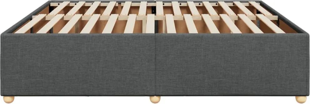 Rám postele bez matrace tmavě šedý 180 x 200 cm textil 3284751