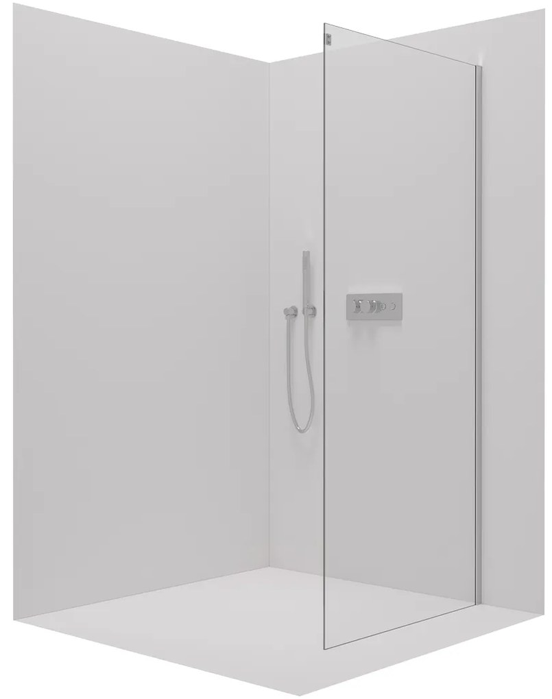 Cerano Santoro, sprchová zástěna 90x195 cm, 6mm čiré sklo, chromový profil, CER-CER-424981